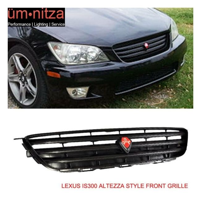 Fits 01-05 Lexus IS300 IS200 Jce10 4Dr ABS VIP Front Upper Hood Mesh Grille