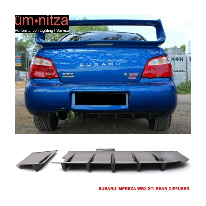 Fits 04-07 Subaru Impreza WRX / STi JDM Rear Diffuser Splitter - ABS