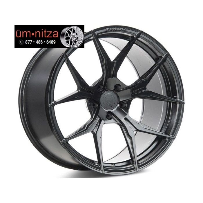 20x11 Rohana RFX5 5x114 +28 Matte Black (Deep) Wheels New Set (4)