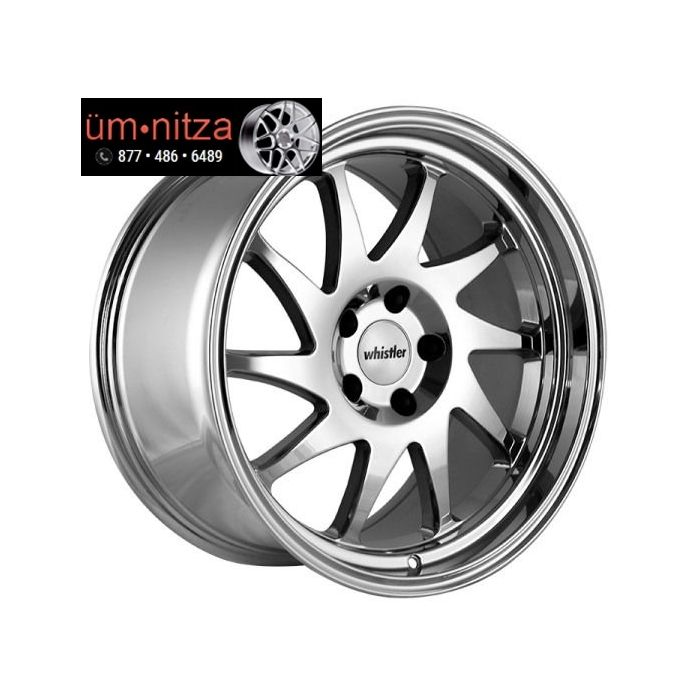 Whistler KR7 17x9 5x100mm Rims +25 Chrome Wheels Fits Ef Ek Eg Miata ...