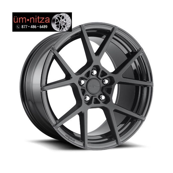 19x8.5 Rotiform KPS R139 5x112 +35 Matte Black Wheels New Set