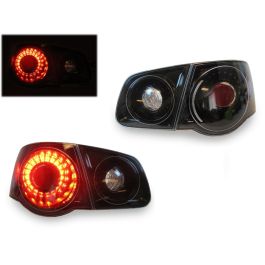 2006-2010 VW Jetta Mk.5 4D Sedan DEPO Black / Cherry Red/Smoke / Red ...