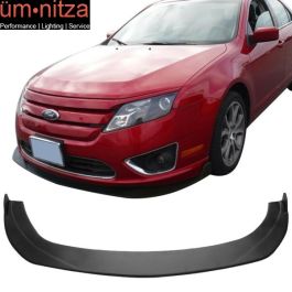 IKON Style Fits 10-12 Ford Fusion Front Bumper Lip Splitter Unpainted - PP