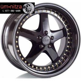 18x9.5 ESR SR04 5x100 +35 Gloss Black Wheel (1)