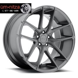 17x8 NICHE TARGA M129 5x4.5 +40 Matte GunMetal Wheels New Set