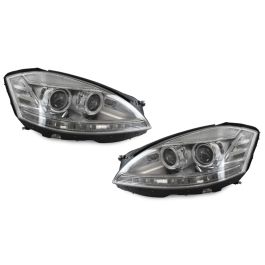 2007-2009 Mercedes S Class W221 DEPO Facelift Style LED Xenon D1S ...